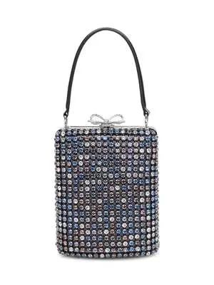 SELF-PORTRAIT Embellished Mini Bucket Bag - Multi Coloured