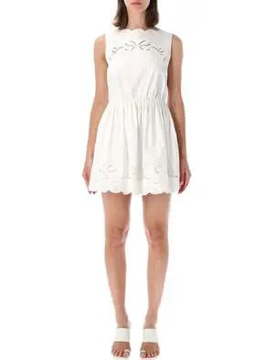SELF-PORTRAIT Elegant Mini Dress For - Bianco