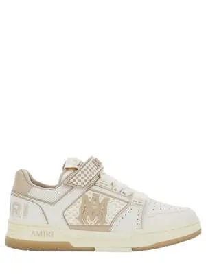 Amiri Perforated Logo Appliqué Sneakers - White