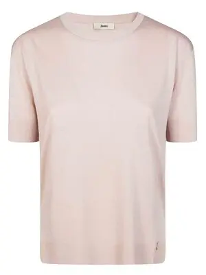 Herno Stylish T-shirt With Bordi Design - Rosa