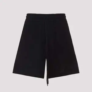 Amiri Cotton Crochet Mesh Shorts - Black