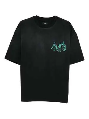 Amiri Graphic Oversized Tee - Black