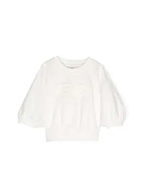 Fendi Sweatshirt In Cotton - White