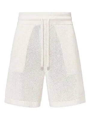 Amiri Mini Mesh Shorts - Ivory