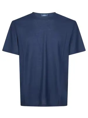 Herno Stylish Crepe T-shirt - Blu