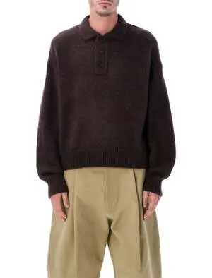Studio Nicholson Dune Knit Polo Sweater
