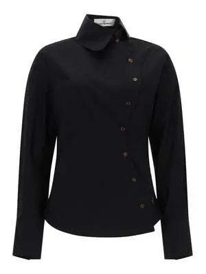 VIVIENNE WESTWOOD Orb Embroidered Cotton Shirt