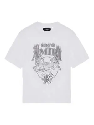 Amiri Graphic Printed T-shirt With Round Neck Size - White