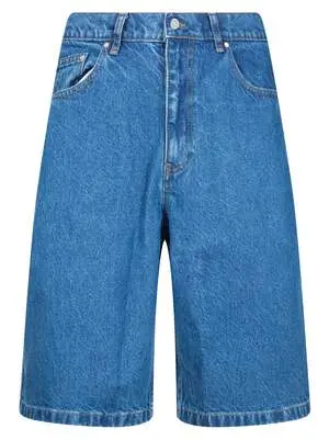 ARTE Round Pocket Denim Shorts - Blu