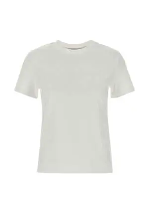 Max Mara MAX MARA PURE Crewneck Short Sleeve Cotton T-Shirt White