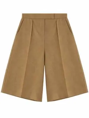 Max Mara Max Mara Linen Bermuda Shorts Beige