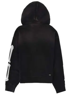 Amiri Long Sleeve Logo Detail Hoodie - Black