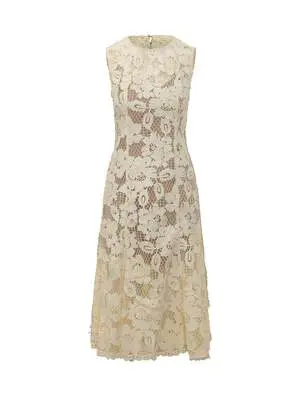 SELF-PORTRAIT Elegant Midi Suit Dress - Yellow