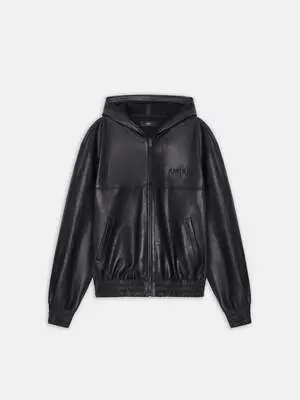 Amiri Zip-up Hoodie - Black