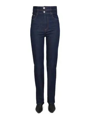 Philosophy Di Lorenzo Serafini High Rise Straight Leg Jeans - Blue