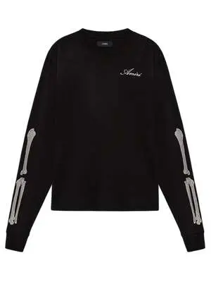 Amiri Bones Long Sleeve Tee - Black