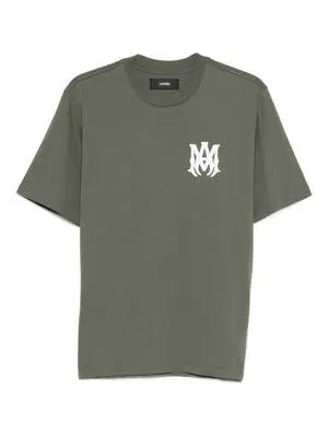 Amiri Mini Logo Print Short Sleeve T-shirt Size - Green