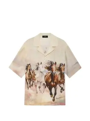 Amiri Horses Mini Camp Shirt For - Multi
