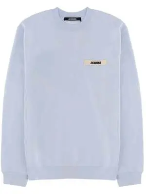 Jacquemus Grosgrain Logo Sweatshirt - Azure