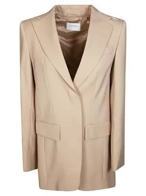 Sportmax Plisse Back Jacket - Beige