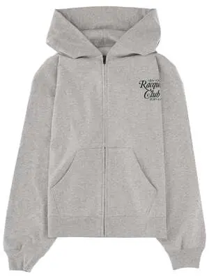 SPORTY & RICH Oversized Cotton Sweatshirt - Grey
