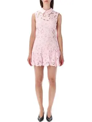 SELF-PORTRAIT Mini Dress With Guipure Lace