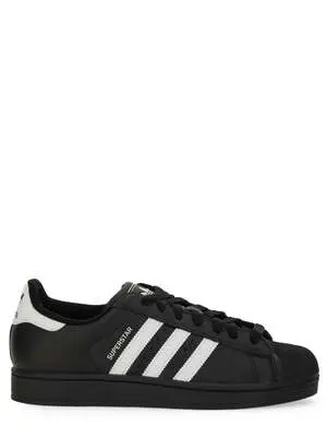 ADIDAS ORIGINALS Leather Superstar Sneakers - Black