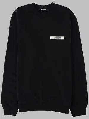 Jacquemus Grosgrain Logo Sweatshirt - Black