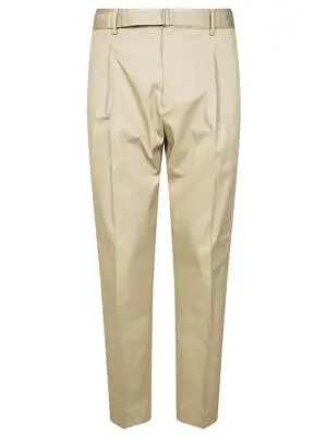 BE ABLE Cotton Carrot Trousers - Beige