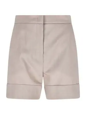 Max Mara High-waisted Tailored Shorts - Beige