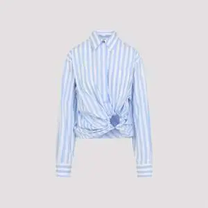 Sportmax Striped Knotted Shirt