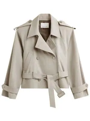 THE FRANKIE SHOP Stan Trench Jacket - Beige