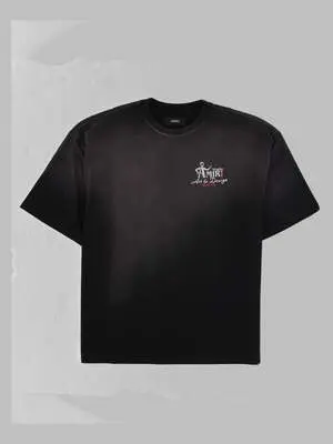 Amiri Cotton Oversize T-shirt - Black