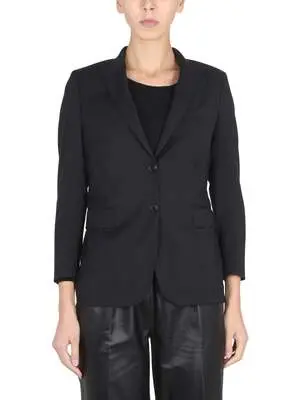 SAULINA Angelica Button-fastening Blazer - Black