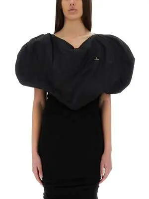VIVIENNE WESTWOOD Poplin Heart Top - Black