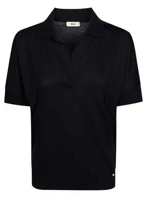 Herno Polo In T-shirt For Spring/summer 2026 - Nero