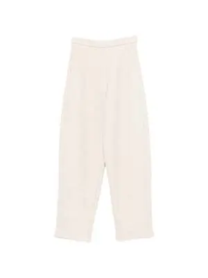 Max Mara MAX MARA PURE Cotton Jersey Trousers Beige