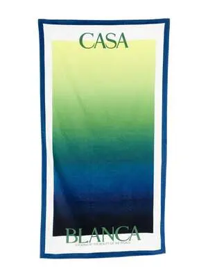 Casablanca Gradient Print Cotton Towel - Blue