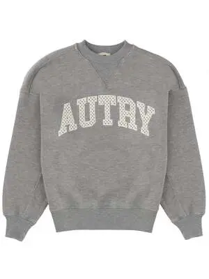 AUTRY Crewneck Sweatshirt With Graphic Detail - Grey