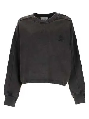 MARANT ETOILE Embroidered Sweatshirt - Black