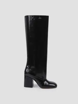 Marni Calf Leather Ankle Boots - Black