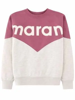 MARANT ETOILE Houston" Crewneck Sweatshirt - Pink