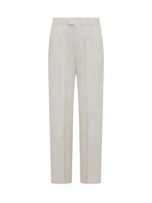 ARMARIUM Tailored Virgin Wool Trousers - Argento