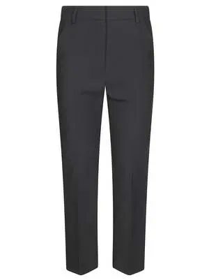 Max Mara Wool Blend Stretch Trousers - Nero