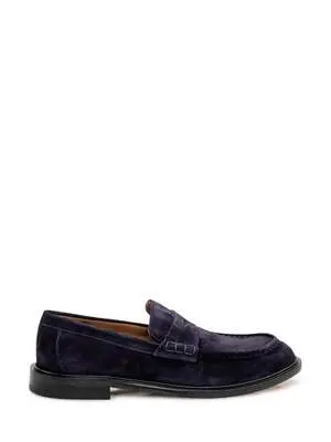 STURLINI Chic Moccasin Loafers With Front Strap - Blu