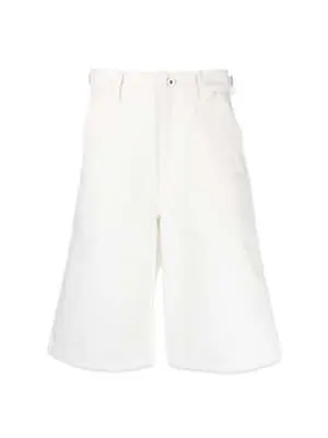 JIL SANDER Cotton Denim Shorts - White