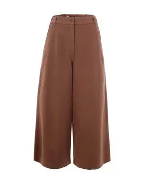 Max Mara Cotton Trousers - Cuoio