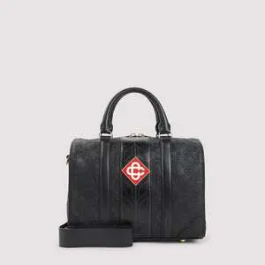 Casablanca Mini Monogram Weekender Bag - Black