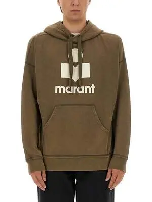MARANT Isabel Logo Sweatshirt - Brown