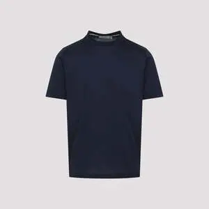 Canali Classic Cotton T-shirt For - Blue
